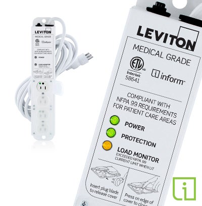 Medical Grade Power Strips by Leviton